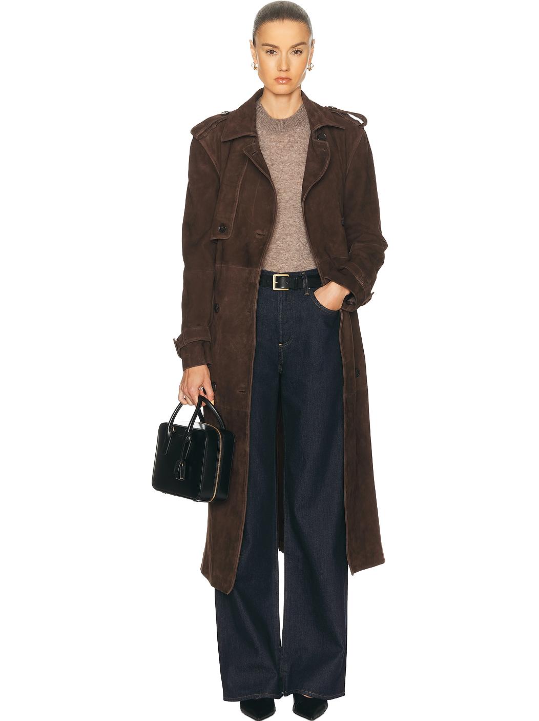 ARMA Benedict Suede Trench Coat